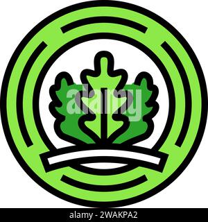 leed certification green building line icon vector illustration Stock ...