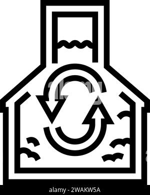 conversion biomass energy line icon vector illustration Stock Vector ...