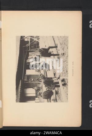Carpenters at Work. Kazumasa Ogawa (Japanese, 1860 - 1929 Stock Photo ...