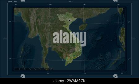 Vietnam highlighted on a high resolution satellite map Stock Photo - Alamy