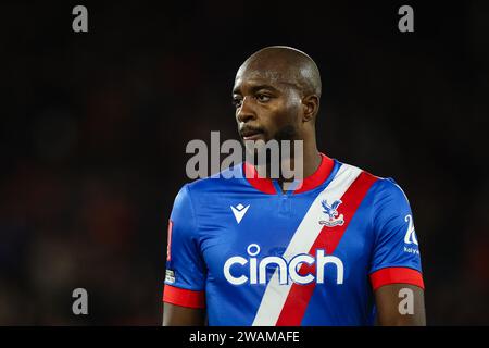 Jean-Philippe Mateta of Crystal Palace celebrates a win during the ...