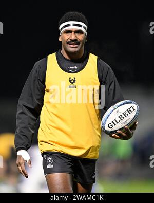 Kalaveti Ravouvou of Bristol Bears warms up ahead of the match,during ...