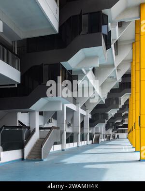 Interior of Golden Mile Complex, Singapore designed by DP Architects in ...