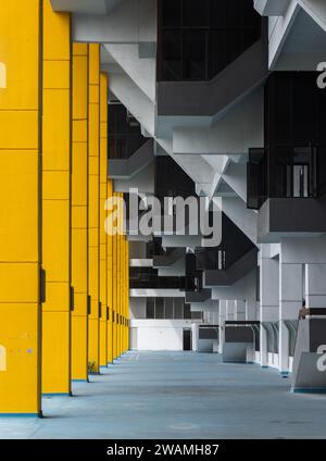 Interior of Golden Mile Complex, Singapore designed by DP Architects in ...