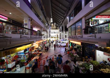 Interior Atrium of Golden Mile Complex, showing Thai restaurants and ...