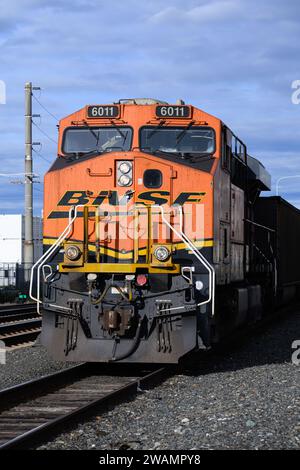 Everett, WA, USA - January 3, 2024; MSC Air Cargo 777F freighter ...