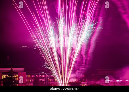 Edelweiss Lodge and Resort performs a firework show for their guests at ...
