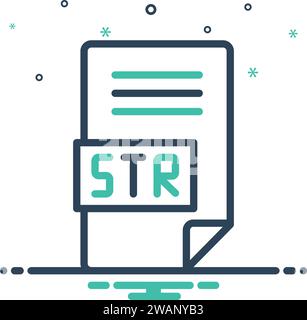Icon for str; file Stock Vector Image & Art - Alamy