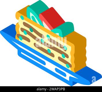Vegetarian dish icons set, isometric style Stock Vector Image & Art - Alamy
