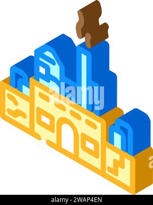 pulp mill paper isometric icon vector illustration Stock Vector Image ...