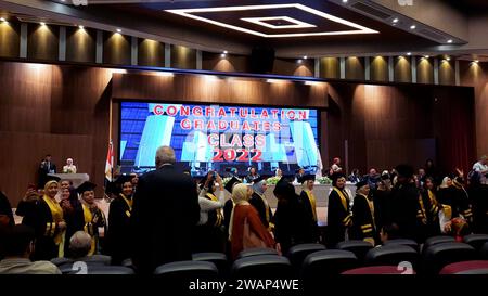 Cairo, Egypt, September 8 2022: A Graduation party, University college ...