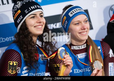 06 January 2024, North Rhine-Westphalia, Winterberg: Luge: World Cup ...