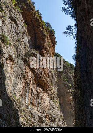 A picture of the imposing Iron Gates of Samaria Gorge Stock Photo - Alamy