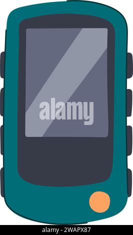 outdoor handheld gps cartoon vector illustration Stock Vector Image ...