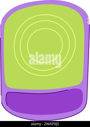 mockup mouse pad cartoon vector illustration Stock Vector Image & Art ...