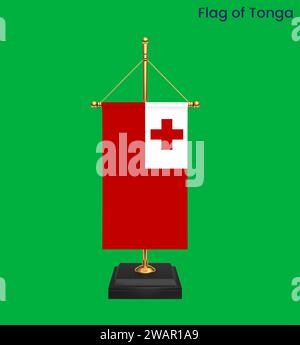 Isolated Tonga Flag Stock Photo - Alamy
