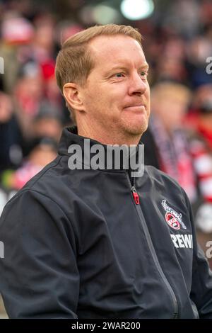 Essen, Deutschland. 14th Jan, 2023. Timo Schultz (1. FC Koeln, Trainer) GER, RW Essen vs. 1. FC ...