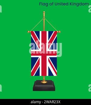 Official UK flag of the United Kingdom aka Union Jack - Proportions: 2: ...