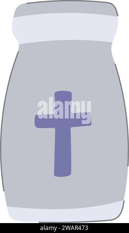 grief urn ashes cartoon vector illustration Stock Vector Image & Art ...