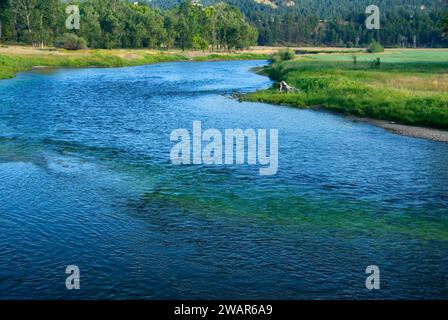 Clark Fork River, Bearmouth Fishing Access Site, Montana Stock Photo ...
