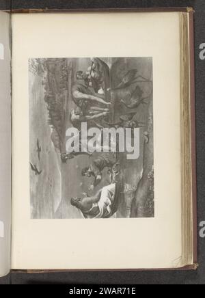 Photo reproduction of a print, representing the wonderful fishing Stock ...