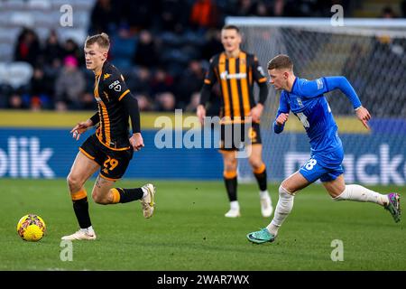 Matty Jacob of Hull City looks on during the Sky Bet Championship match ...
