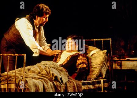 final scene, Mimi dies - Jerry Hadley (Rodolfo), Ilona Tokody (Mimi) in ...