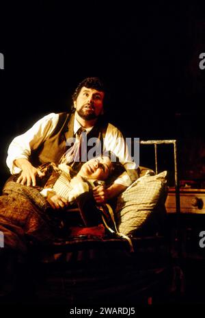 final scene, Mimi dies - Jerry Hadley (Rodolfo), Ilona Tokody (Mimi) in ...