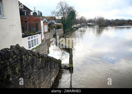 A flood warning has been issued. Property flooding is expected. River ...