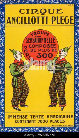 Cirque Ancillotti Plege (c. 1910s) French Circus Poster Stock Photo - Alamy