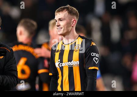 Matty Jacob of Hull City looks on during the Sky Bet Championship match ...