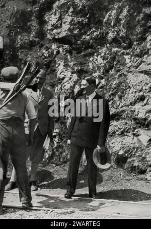 Adolf Hitler is pictured on the new Alpine Road, showcasing his ...