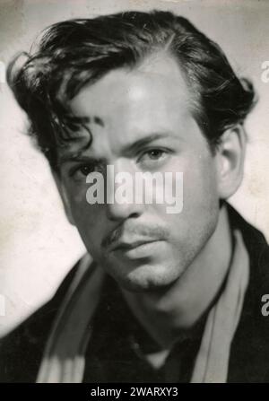 Danish actor in a movie scene, Denmark 1950s Stock Photo - Alamy