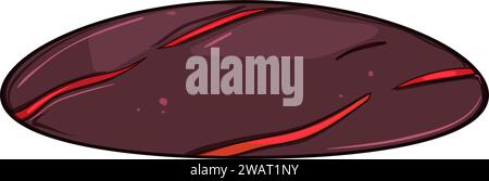 Fantasy lava game button vector cartoon ui interface set. Magic animation sprite glow elements ...