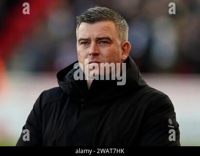 Steven Schumacher the Stoke City manager ahead of the Sky Bet ...