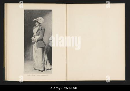 Reproduction of a painted portrait of an unknown woman by Georgina ...