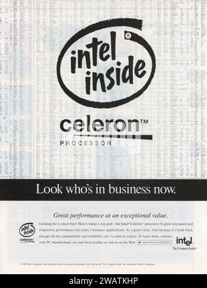 Vintage "Time" Magazine 25 January 1999 issue Advert, USA Stock Photo ...