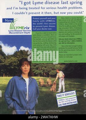 Vintage "Time" Magazine 25 January 1999 issue Advert, USA Stock Photo ...
