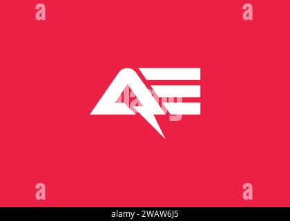 A Letter Logo With Lightning Thunder Bolt Vector Design. Electric Bolt ...