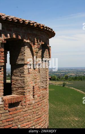 Dozza Italy: Detail of the ancient village. City in the Emilia Romagna ...