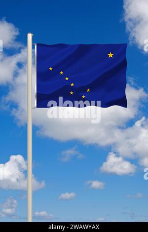 The flag of Alaska, USA, Studio Stock Photo - Alamy