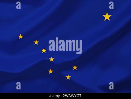 The flag of Alaska, USA, Studio Stock Photo - Alamy