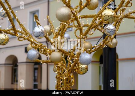 Lomza, Poland - December 26, 2023: Old Market Square, historic center ...