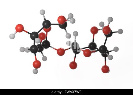 Sucrose sugar molecule, illustration Stock Photo - Alamy