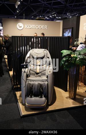 Komoder massage chair, shown at the Masters Expo 2025 Stock Photo - Alamy