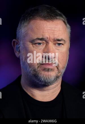 Former player Stephen Hendry during day one of the MrQ Masters at ...