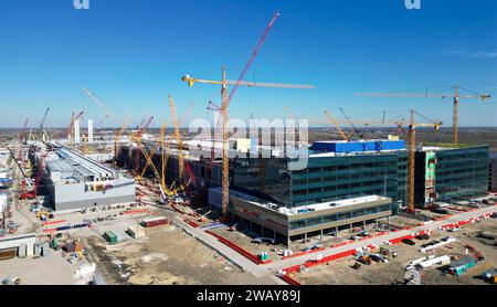 January 6, 2024: Construction continues on Samsung's 6 million square foot manufacturing ...