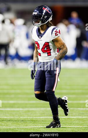 Houston Texans defensive back Derek Stingley Jr., (24) takes part in a drill during an NFL ...