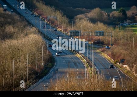 Brighton, January 7th 2024: The A27 Brighton bypass Stock Photo - Alamy