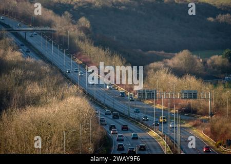 Brighton, January 7th 2024: The A27 Brighton bypass Stock Photo - Alamy